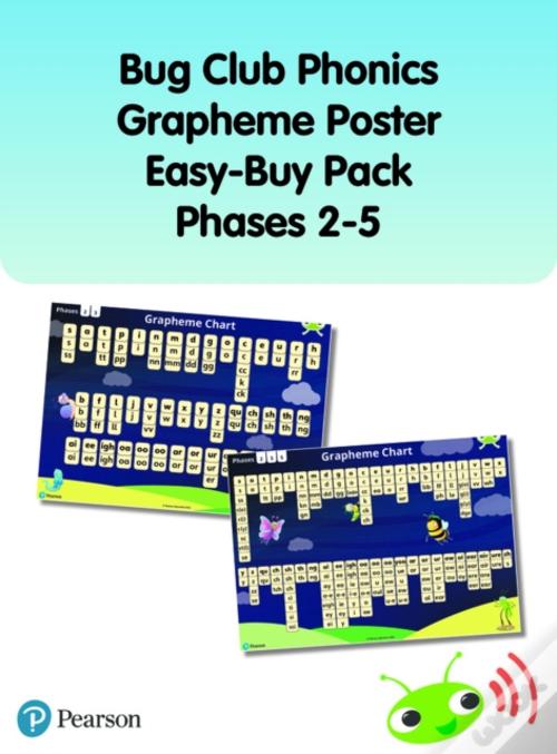 Bug Club Phonics Grapheme Poster Easy-Buy Pack Phases 2-5 - Livro - WOOK