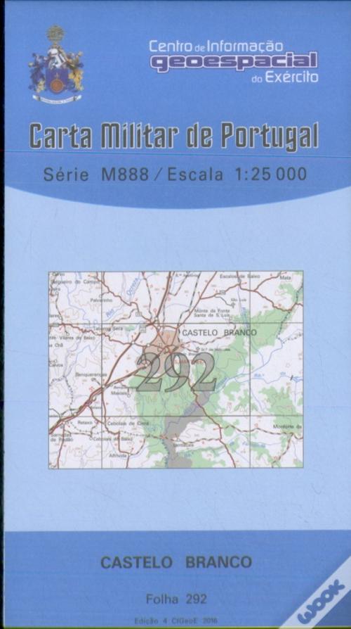 Carta Militar de Portugal (esc.1:25,000) nº 292 - CASTELO BRANCO ...
