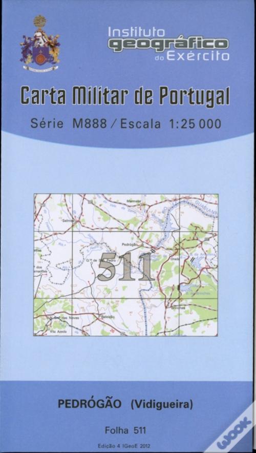 Carta Militar de Portugal (esc.1:25,000) nº 511 - PEDROGÃO - Livro - WOOK