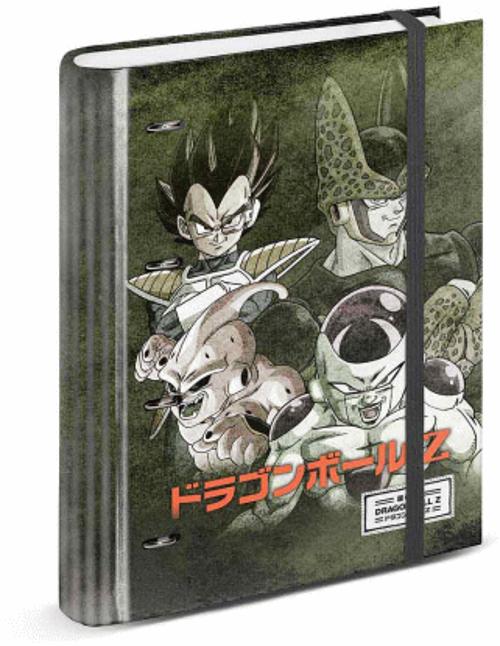 Dragon Ball Evil Pasta de 4 Anéis Papel Quadriculado, Verde Militar ...