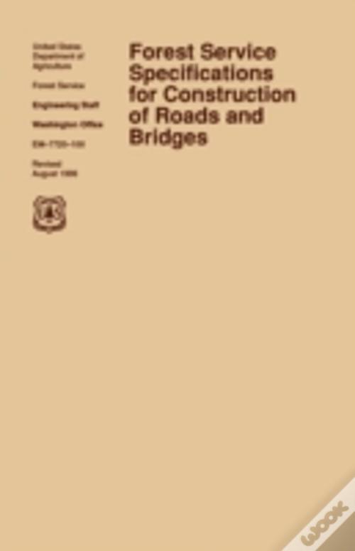 Forest Service Specification For Roads And Bridges (August 1996 ...