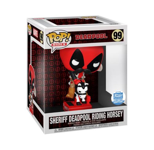 Funko Pop! Marvel - Deadpool #99 Sheriff Deadpool Riding Horsey ...